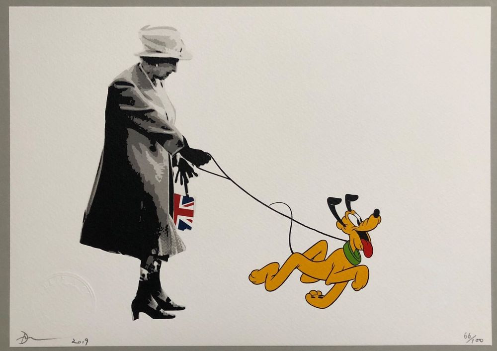Death: Queen Elizabeth & Goofy, signiert 66/100 (Neu (gemäss ...