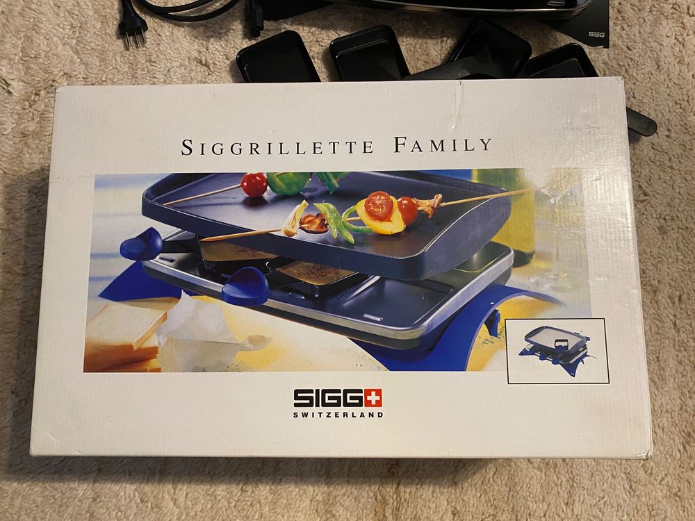 Raclette-Grill Siggrillette Family 8-fach mit allem Zubehör (Gebraucht ...