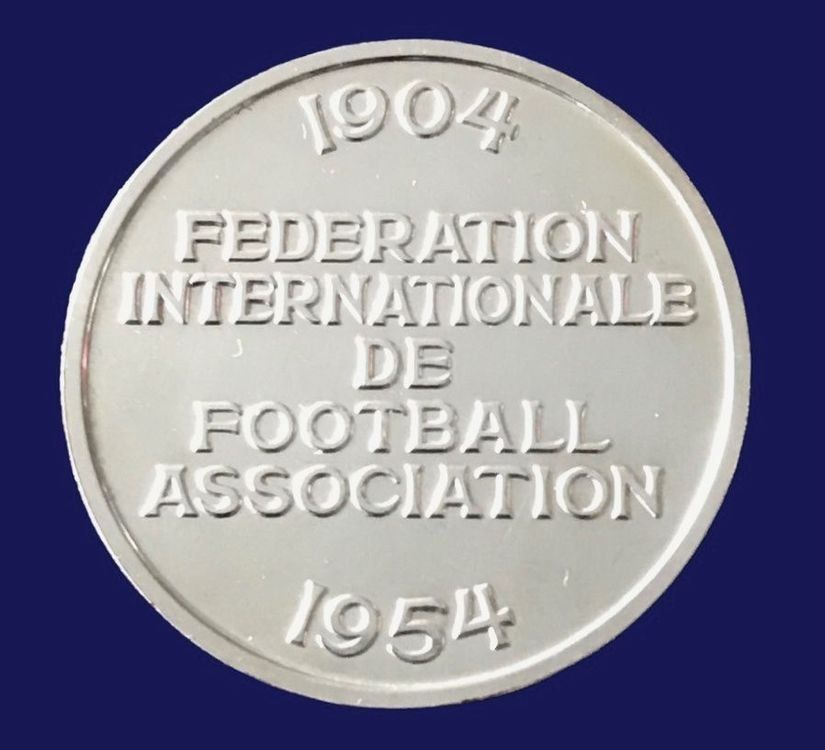 FIFA RARE SILBER 50 JAHRE 1904-1954 VZGL LIMITED EDI | Kaufen auf Ricardo