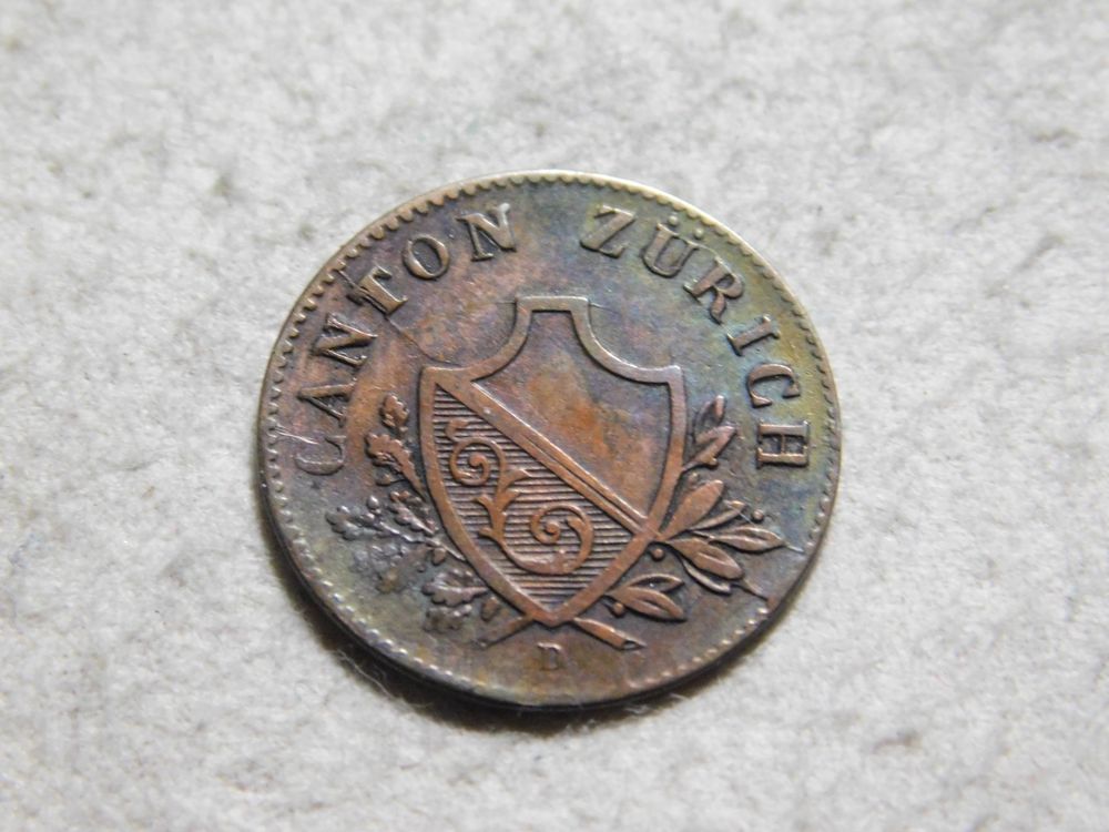 Kantonsmünze Zürich 1842 - 2 Rappen, Billon, vorzüglich/unz (Neu ...