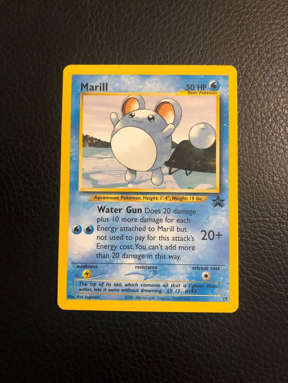 2000 Pokemon Marill Promo Black Star 29 Ab 1 (Gebraucht) in Paradiso ...