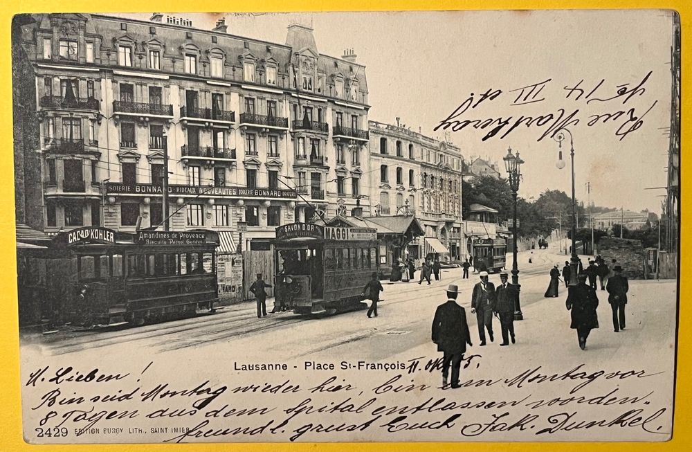 AK Lausanne Place St. François Tram (Gebraucht) in Utzenstorf für CHF 8 ...