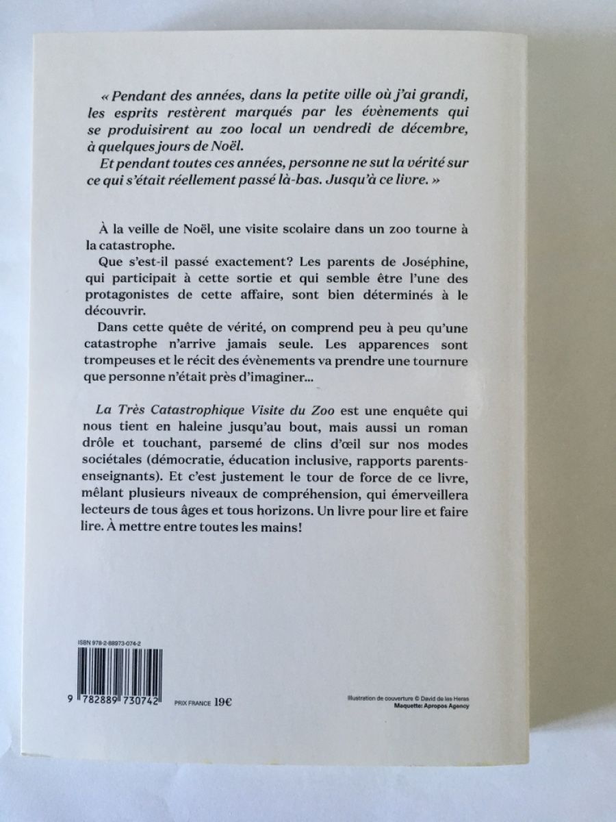 La Très Catastrophique Visite du Zoo (J. Dicker) (Usato) a Düdingen per ...