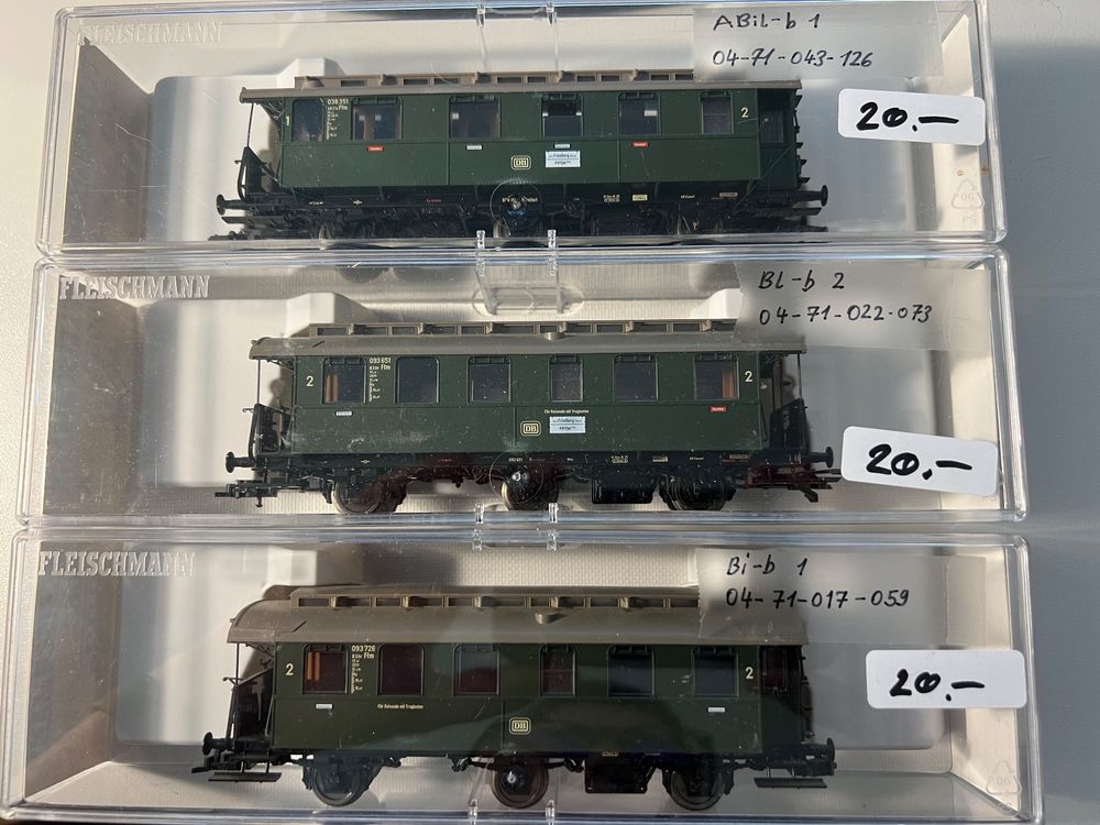 Fleischmann -A/B&B&B - 5061,5062&5063 - 3 Wagen - DB - H0 | Kaufen auf ...