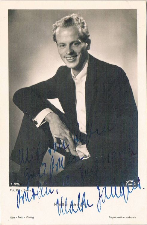 Malte Jaeger 1911-91 Autogramm signiert Vintage Foto 9x14cm (Gebraucht) in Bischofszell für CHF ...