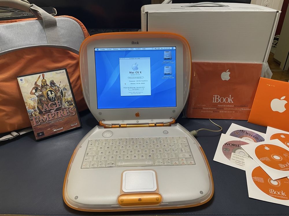 Apple iBook G3 “Clamshell” Tangerine - En très bon état! (D'occasion) à ...