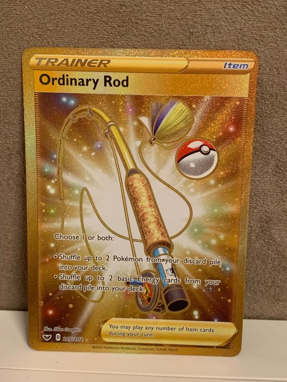 Ordinary Rod Gold ENG Vivid Voltage Pokemon 215/185 (Gebraucht) in ...