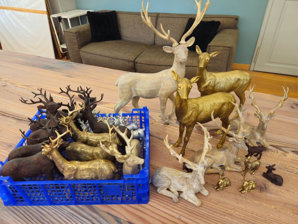 Dekorations- Rehli& Hirschen diverse Grössen | Kaufen auf Ricardo