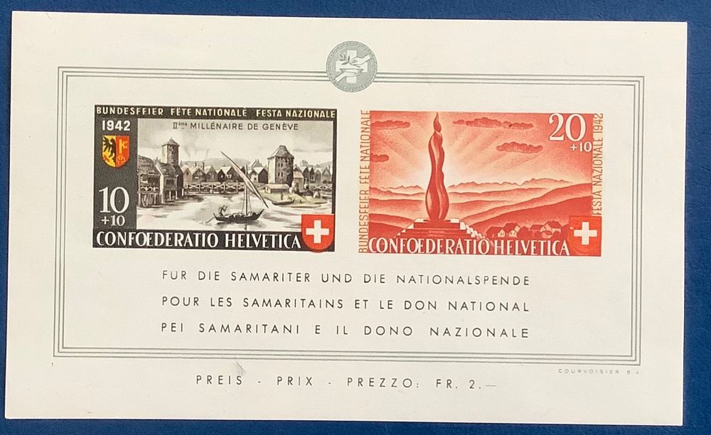 1942 - Pro Patria Block B19 ** (Neu (gemäss Beschreibung)) in Liestal für CHF 15 – mit Lieferung ...