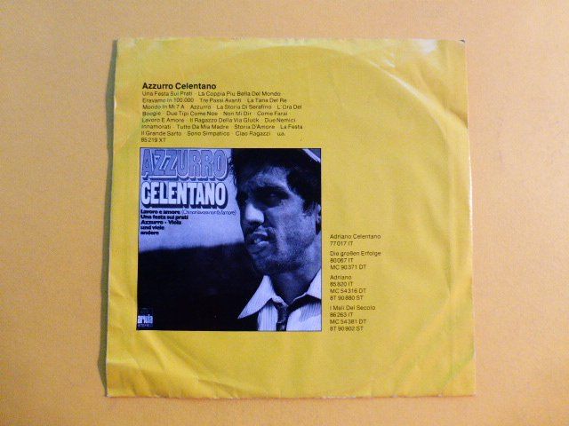 Adriano Celentano – L'Unica Chance / Quel Signore Del Piano (Gebraucht ...