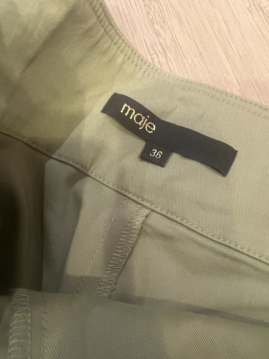 Maje Hose Oliv Grün mit Nieten Gr. 36 (Neu (gemäss Beschreibung)) in ...