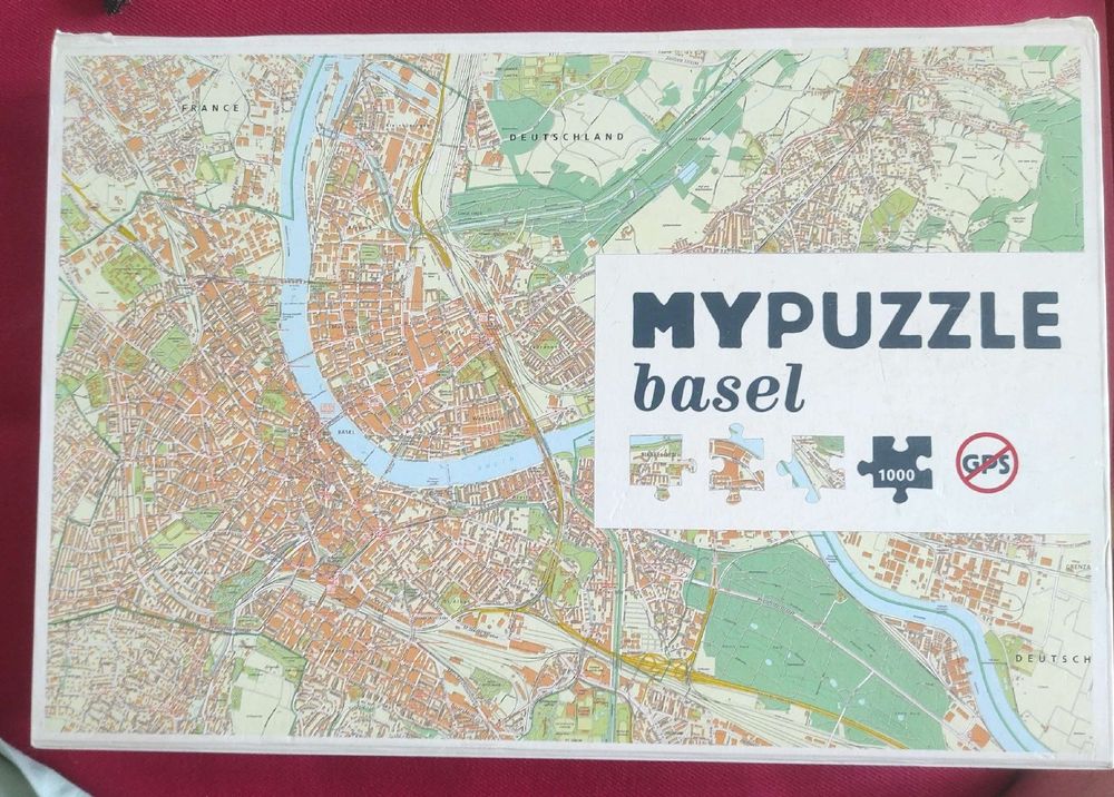 MYPUZZLE Basel Stadtplan Puzzle, 1000 Teile (Gebraucht) in Basel für ...