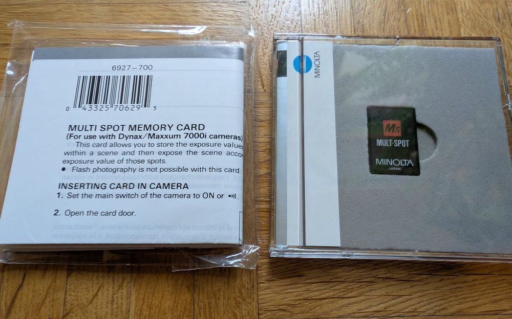Minolta Multi Spot Memory Card (Gebraucht) in Pfaffhausen für CHF 5 ...