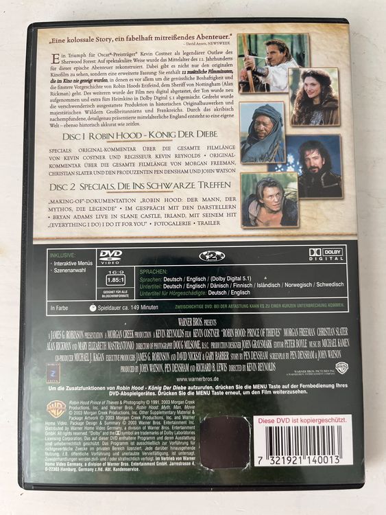 Robin Hood - König der Diebe DVD Special Edition (Neu (gemäss ...