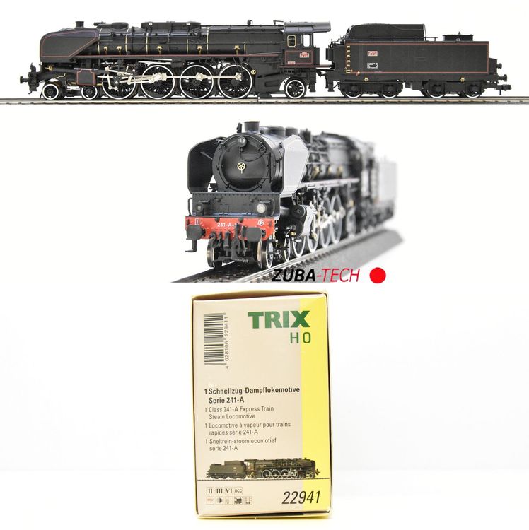 Trix 22941 Dampflok 241-A-65 SNCF H0 GS Digital mit OVP (Neu (gemäss ...