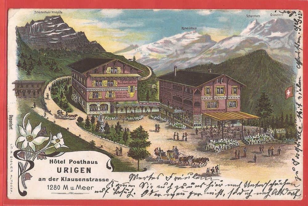 Klausen - Hotel Posthaus Urigen - Litho1903 | Kaufen auf Ricardo