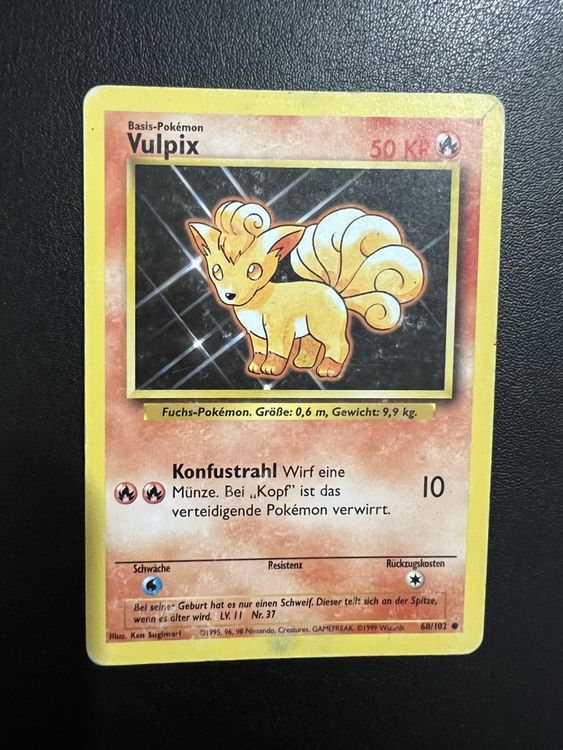 Vulpix Pokemon Karte Base Set | Kaufen auf Ricardo