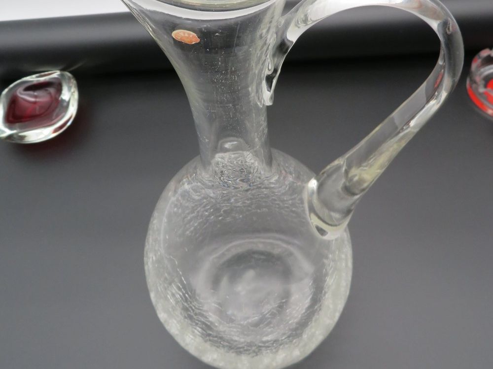 Wasserkaraffe aus Craclet Glas, Made in Italy (Gebraucht) in ...