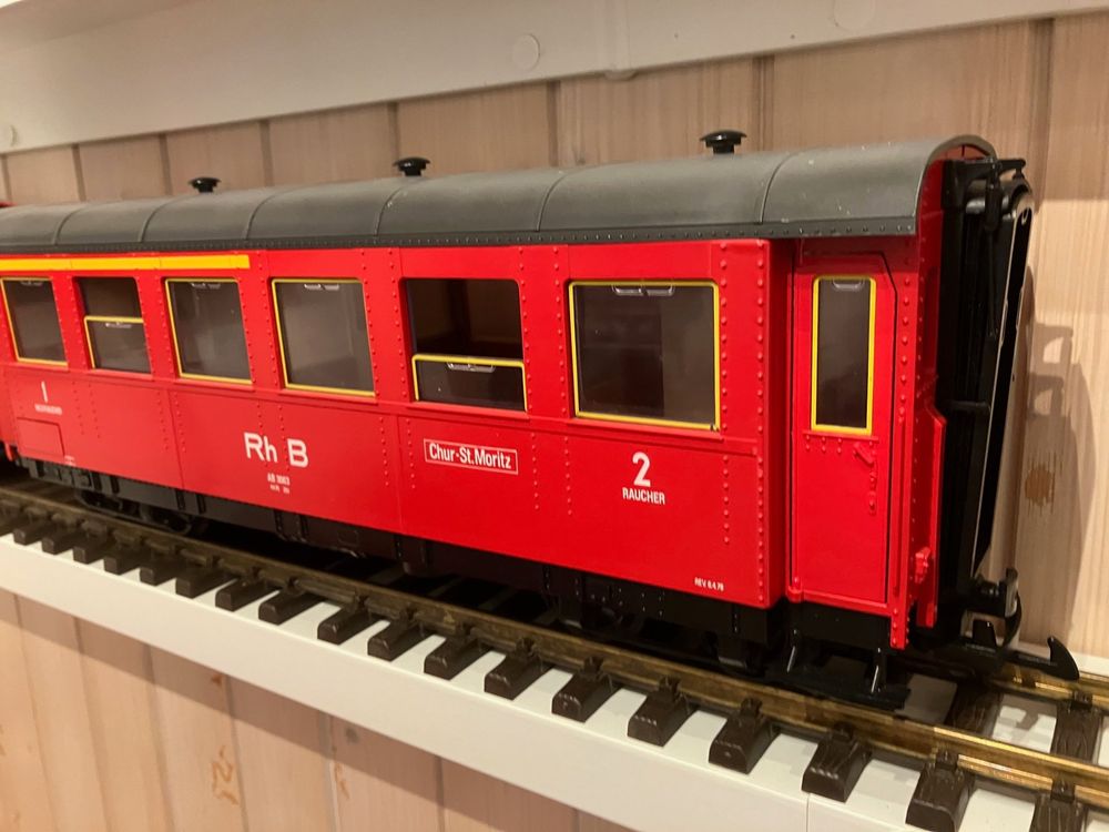 LGB RhB 3063 roter vierachser Personenwagen (Gebraucht) in Winterthur für CHF 140 – mit ...