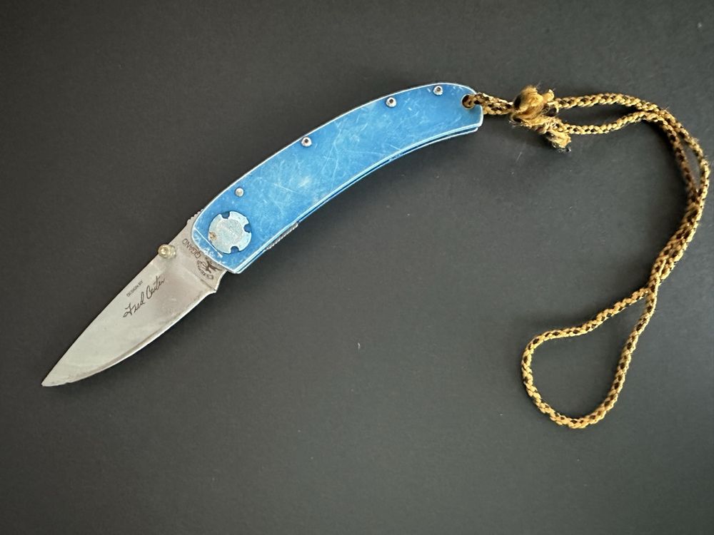 Messer Gigand Einhand blau AUS-8 Stahl (Gebraucht) in Zuzwil BE für CHF ...