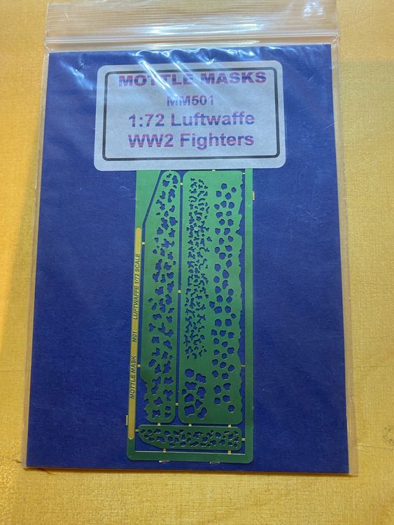 1/72 LUFTWAFFE WWII FIGHTERS MOTTLE MASK (Gebraucht) in MÜHLEDORF/SO ...