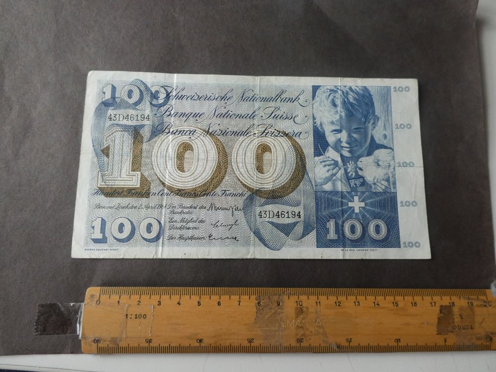 Schweiz 1964, 100 Franken | Kaufen auf Ricardo