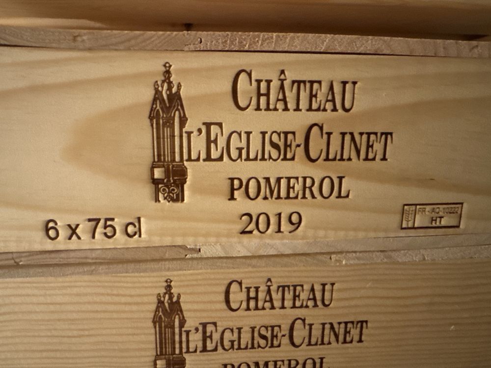 6 bouteilles du Château l’Eglise Clinet 2019 (Neu und originalverpackt) in Eclepens für CHF 2100 ...