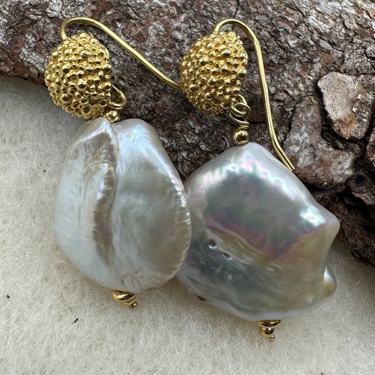 Statement Barock Perlen Ohrhänger 925 Sterling Silber | Kaufen auf Ricardo