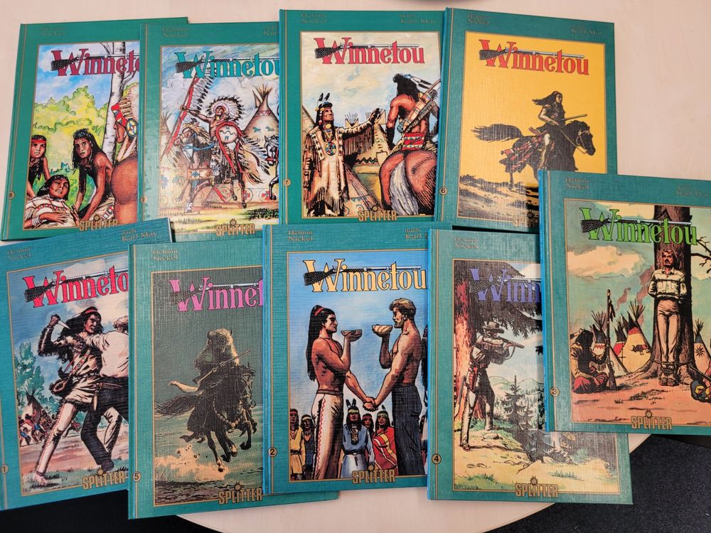 9 X Winnetou Comics, Splitter Verlag, nach Karl May (Gebraucht) in ...