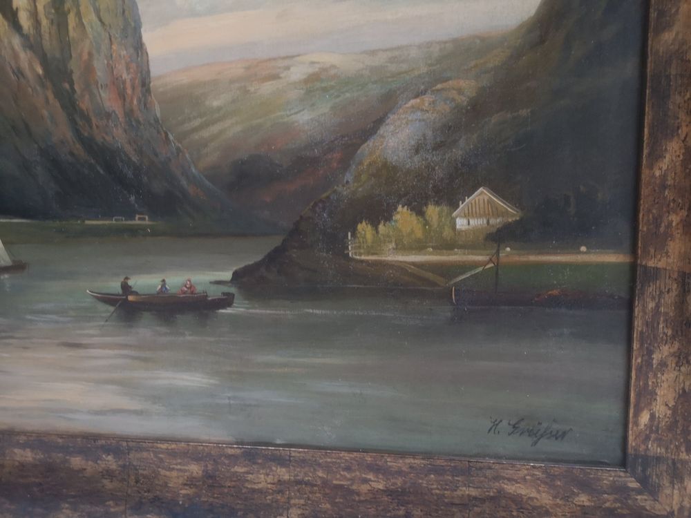 Ancien tableau signé | Kaufen auf Ricardo