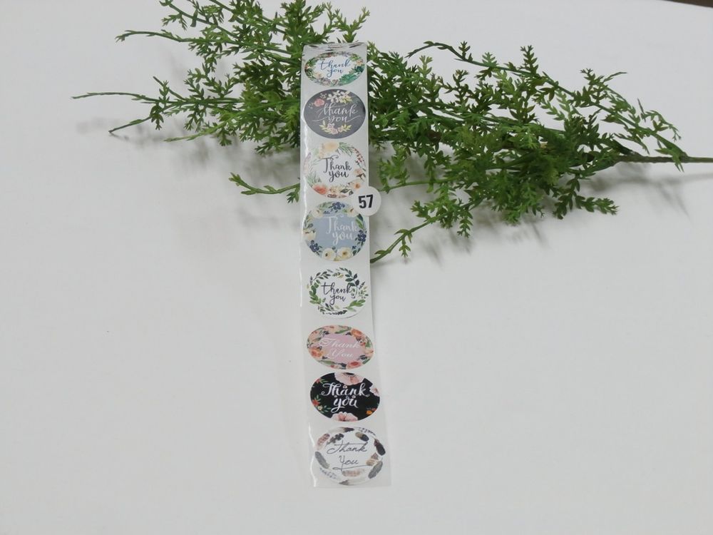 150 Sticker "THANK YOU" (57) (Neu und originalverpackt) in Blatten ...