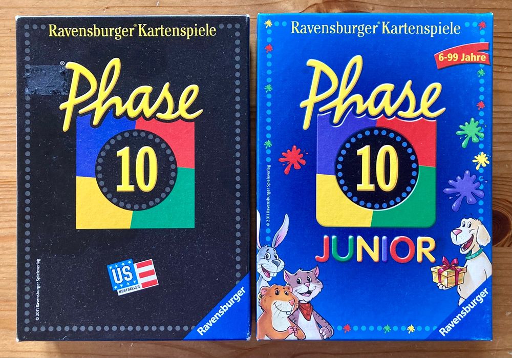 Phase 10 & Phase 10 Junior (Ravensburger, 2005 & 2011) | Kaufen auf Ricardo