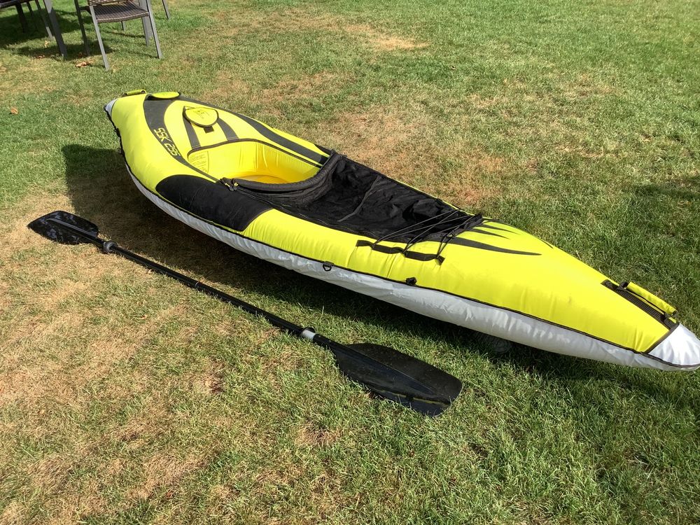 Kayak, Kanu aufblasbar und am Rücken zu tragen (Gebraucht) in ...