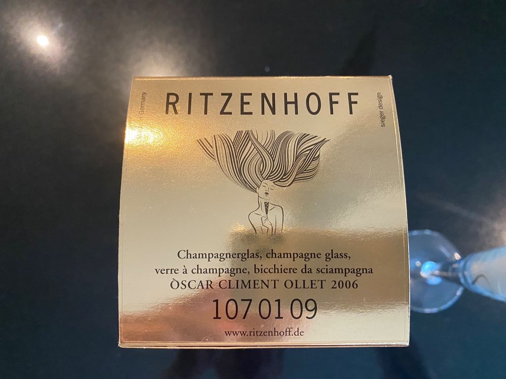 Ritzenhoff Champagner Glas Oscar Climent Ollet 2006 (Neu und ...