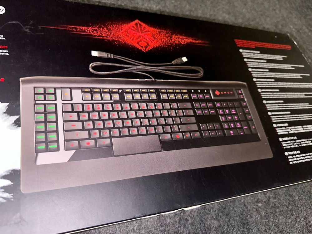 HP Omen Keyboard with SteelSeries, USB, (Neu (gemäss Beschreibung)) in ...
