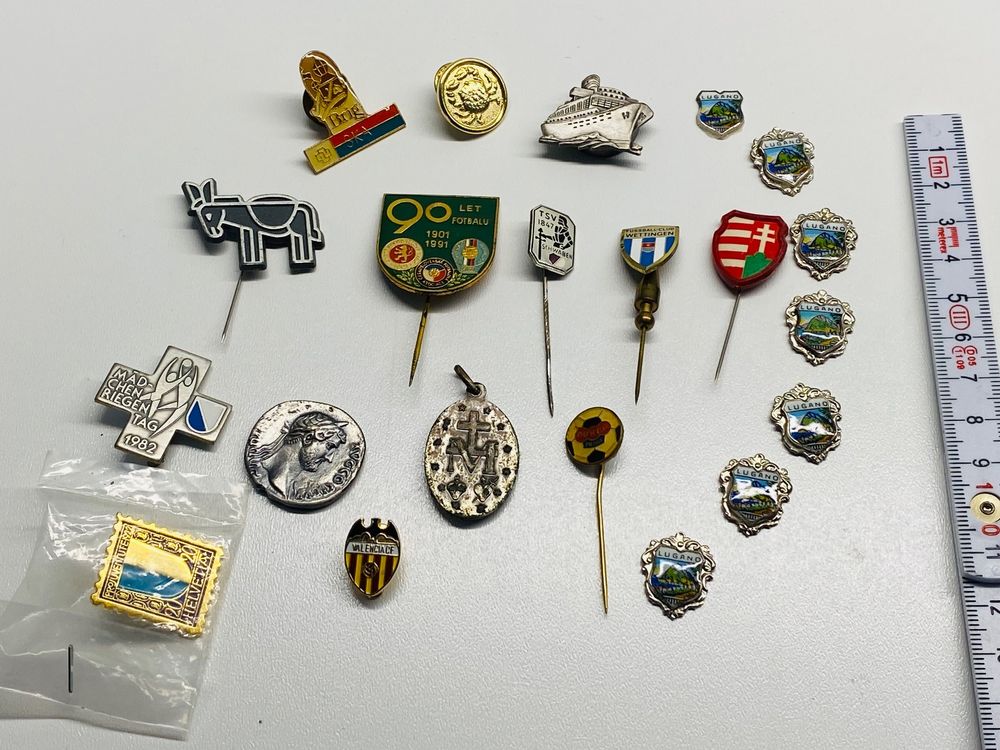Lot 21 x alte Abzeichen Anstecker Pins Schweiz | Kaufen auf Ricardo