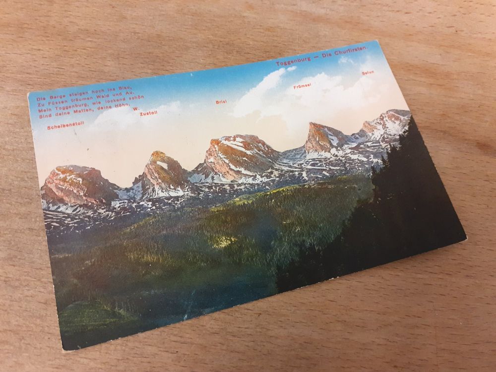 TOGGENBURG - DIE CHURFIRSTEN - 1918 - KRUMMENAU | Kaufen auf Ricardo