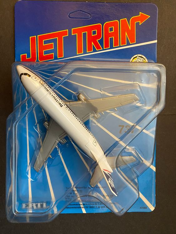 Ertl Jet Tran British Airways Boeing 737 OVP 1988 (Neu und ...