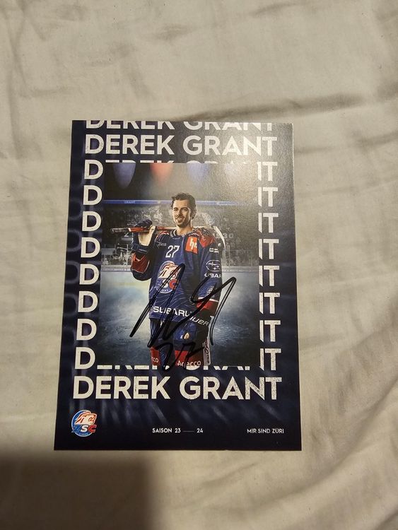 Grant Autogrammkarte signiert ZSC Lions 23/24 | Kaufen auf Ricardo