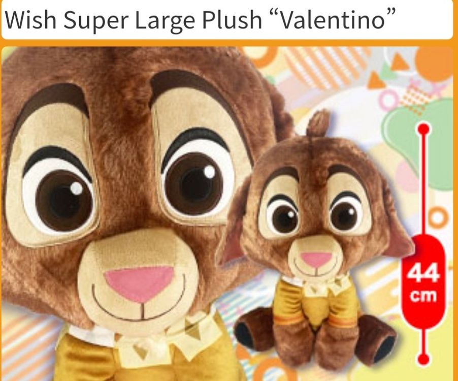 SALE! Disney Wish Valentino Plusch SEGA Japan (Neu und originalverpackt ...
