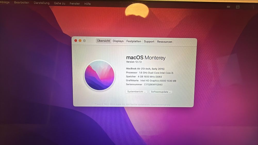 MacBook Air 13" (2015) – i5 / 4GB RAM / 128GB SSD (2) (Gebraucht) in ...