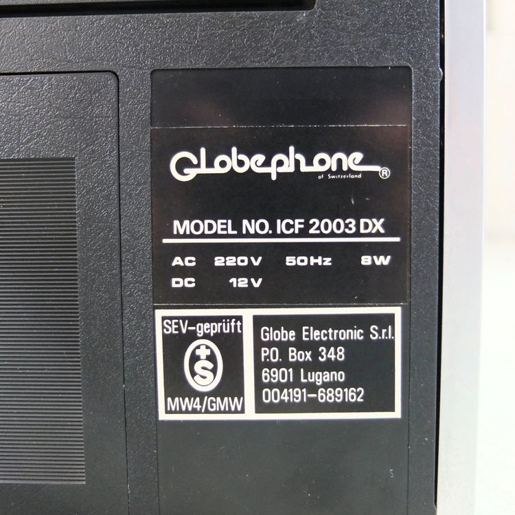 Globephone ICF 2003mDX Multibandempfänger 1980 (Gebraucht) in Basel für ...