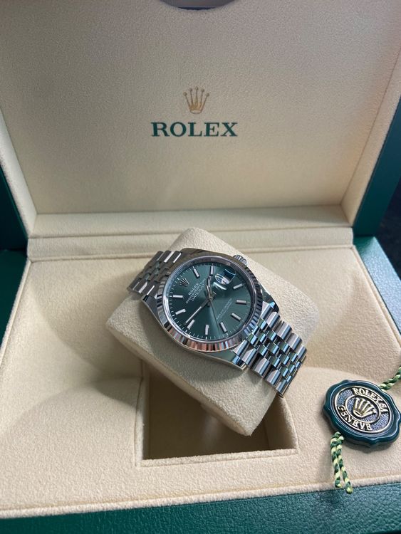 Rolex Datejust 36 Mintgrün - Fullset | Kaufen auf Ricardo