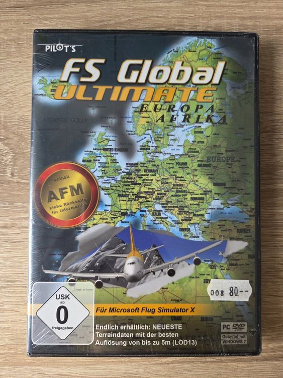 FS Global Ultimate Europa Afrika Flight Simulator - PC -RARE (Neu und ...