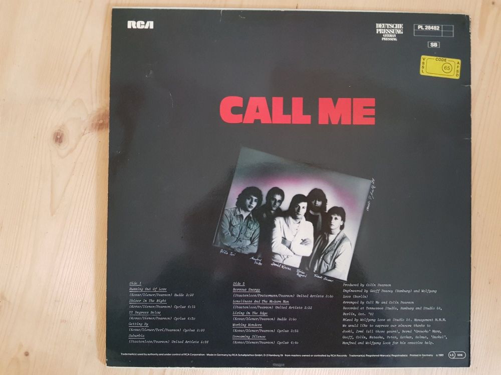 LP - Call Me - Vinyl 1981 (Gebraucht) in Biglen für CHF 8 – mit ...