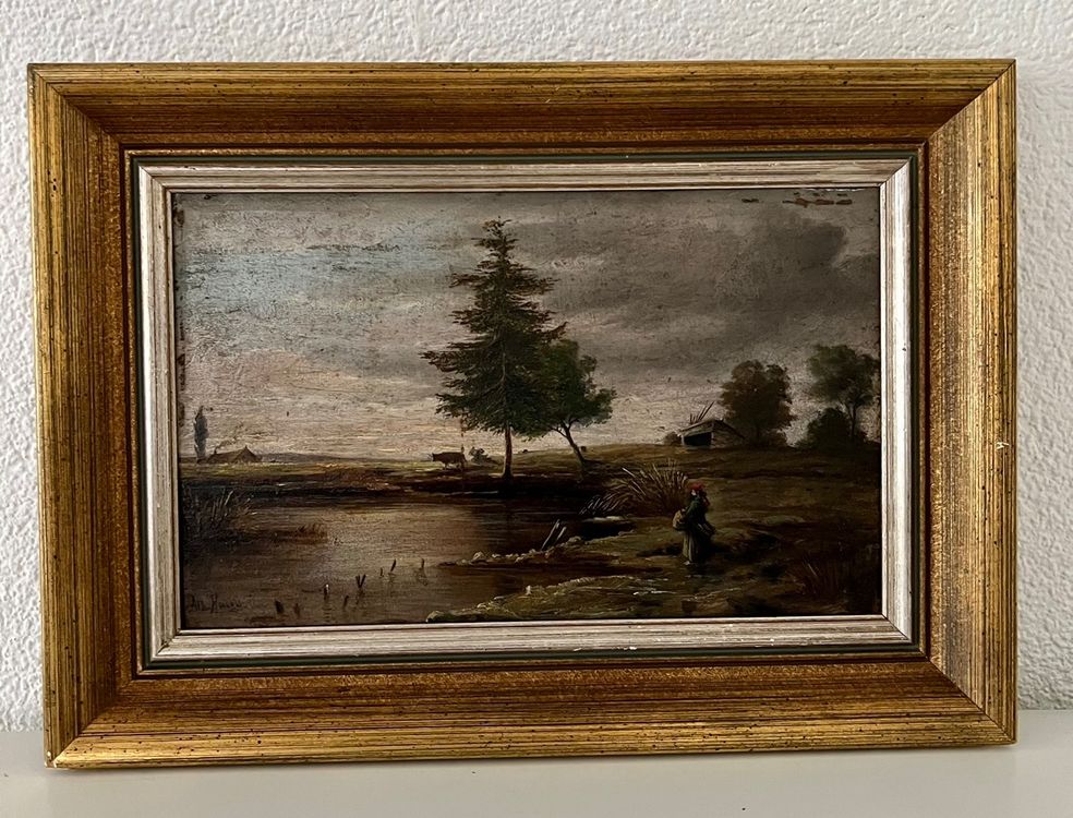 Albert Haug - Landschaftsbild Öl Antik (Gebraucht) in Rutschwil für CHF 75 – mit Lieferung auf ...