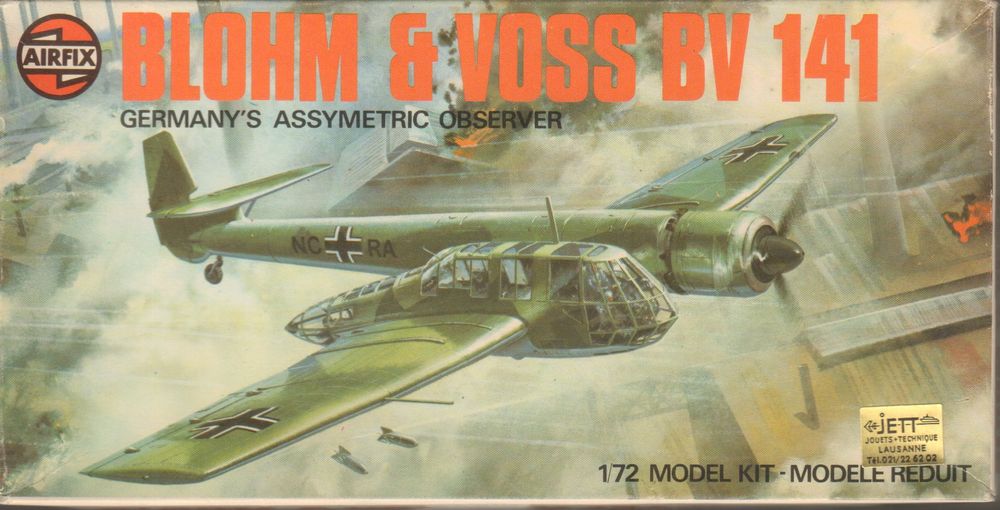 1/72 Blohm & Voss Bv-141 Airfix & Bilek (2 kits) (Neuf avec emballage d ...