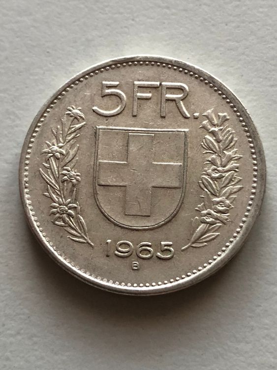 5 Fr. 1965 (Gebraucht) in Schötz für CHF 10 – mit Lieferung auf Ricardo kaufen