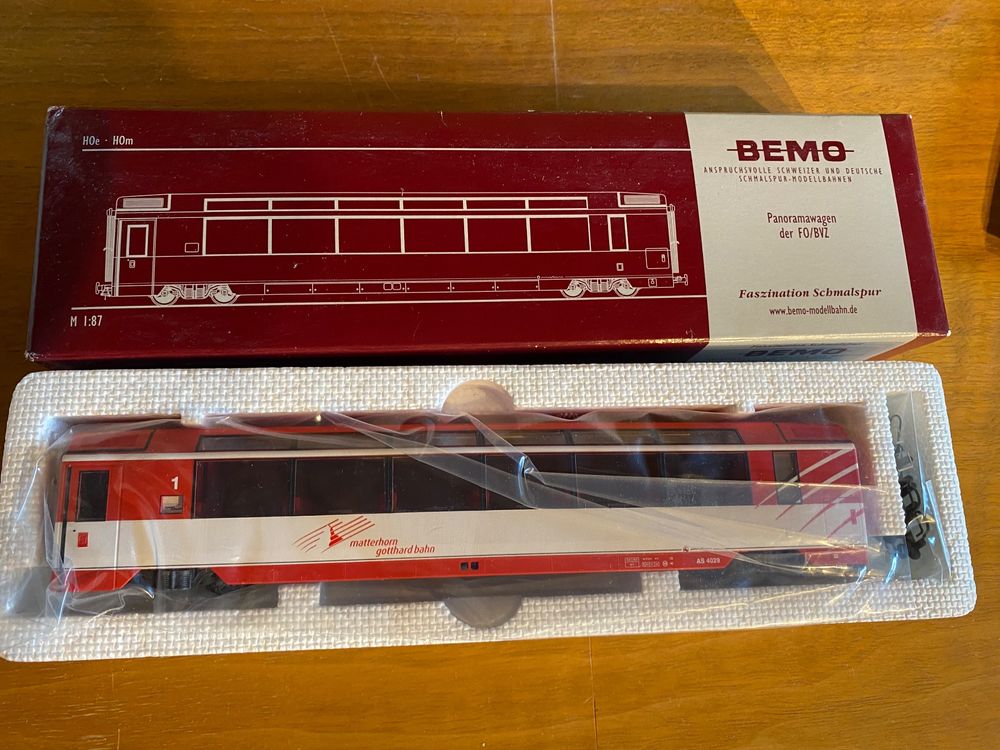 Bemo 3288 FO Panoramawagen H0m (Gebraucht) in Uster für CHF 101 – mit Lieferung auf Ricardo kaufen