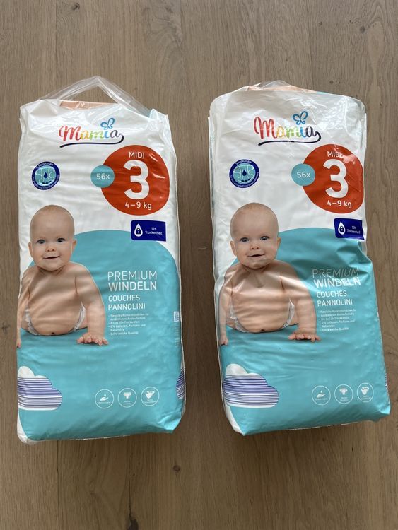 Mamia Windeln (ca. 100 Stück), Midi 3, 4-9kg | Kaufen auf Ricardo